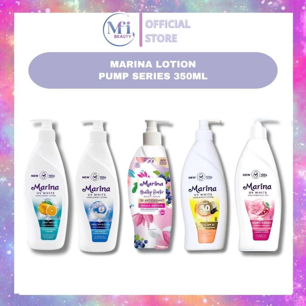 Jual MFI - Marina Pump Series | Netto 350ml | Body Lotion | Body Serum ...