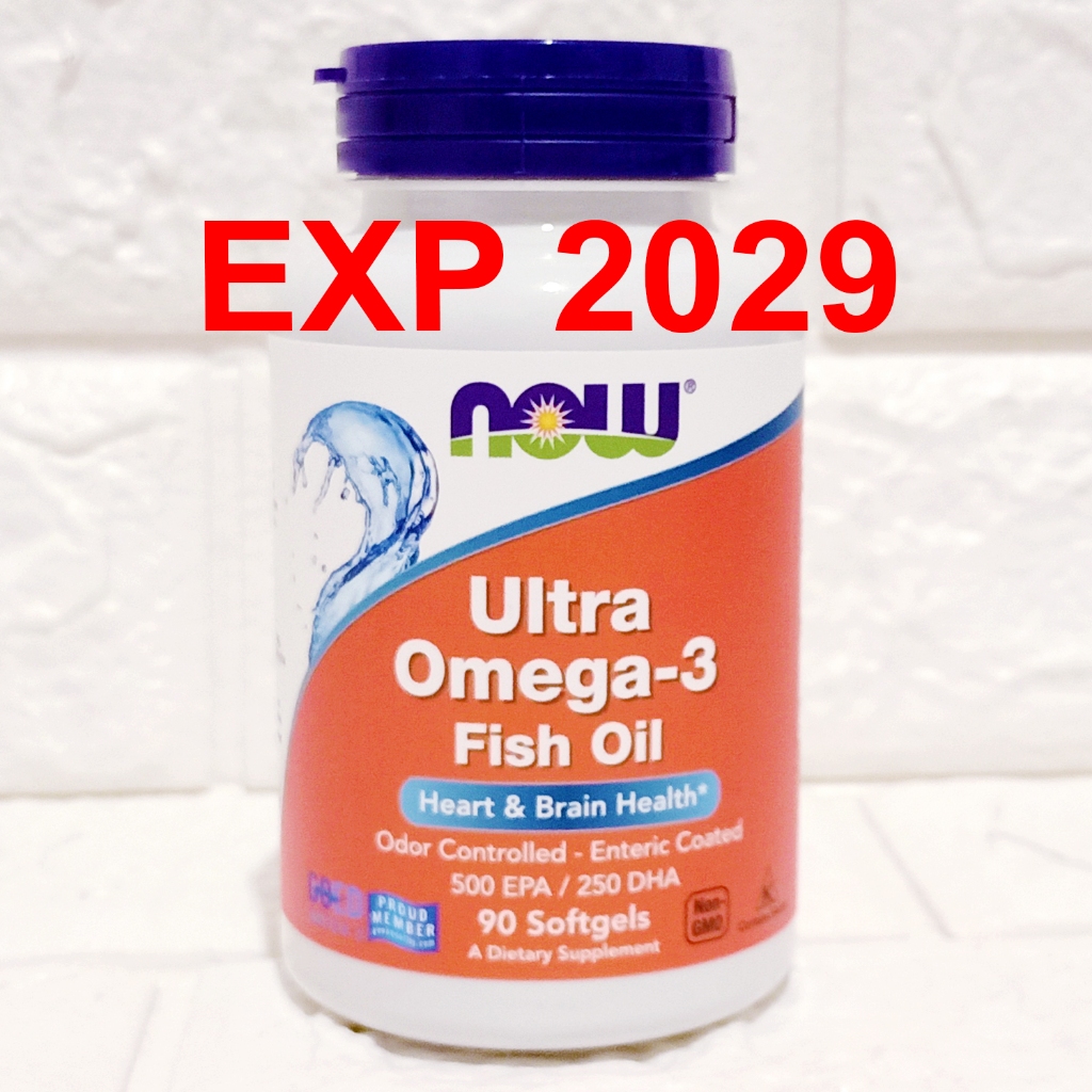 Jual Now Foods Food Ultra Omega-3 Omega 3 Fish Oil 500 EPA 250 DHA 90 Soft gel | Shopee Indonesia