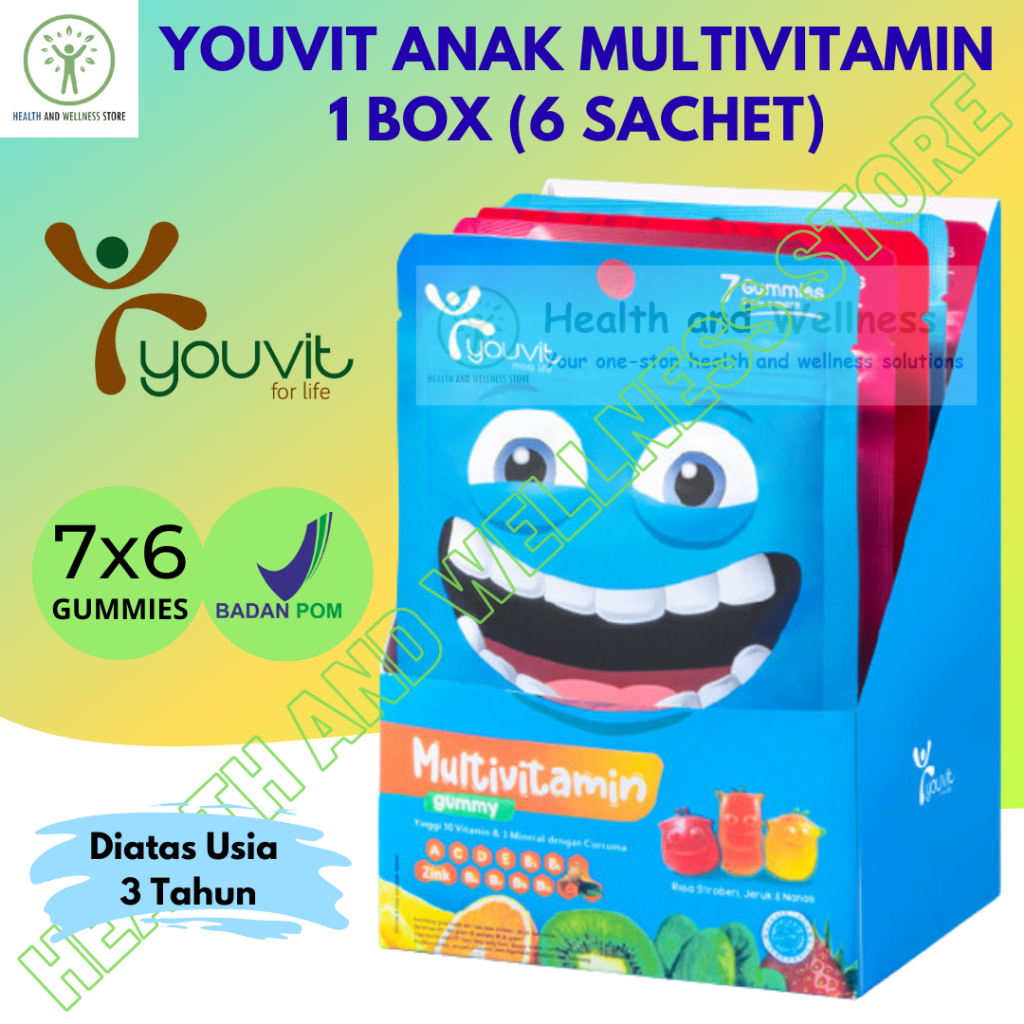 Jual Youvit Multivitamin Anak You Vit 42 21 Gummy Tablet Kids Vitamin ...