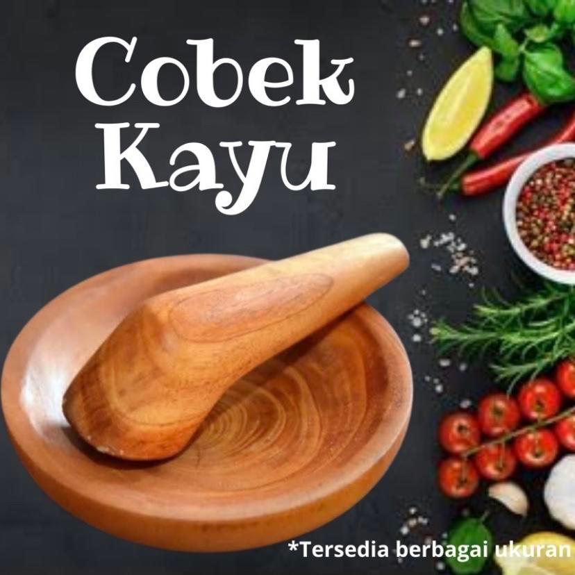 Jual cobek kayu asli 22 cm cobek milenial cobek berkualitas free muthu ...