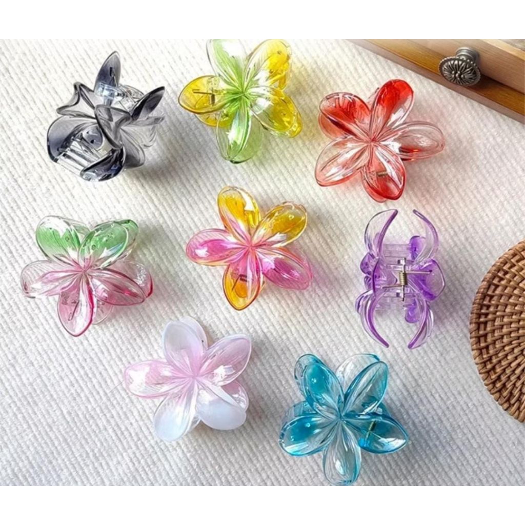 Jual Jepit Rambut Bunga Jeday H735 Kamboja Bali Flower Hair Clip Korean ...