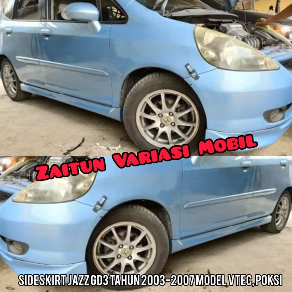 Jual Bodykit Side Skirt Honda Jazz GD3 Sideskirt Body Kit JS Mmc idsi ...