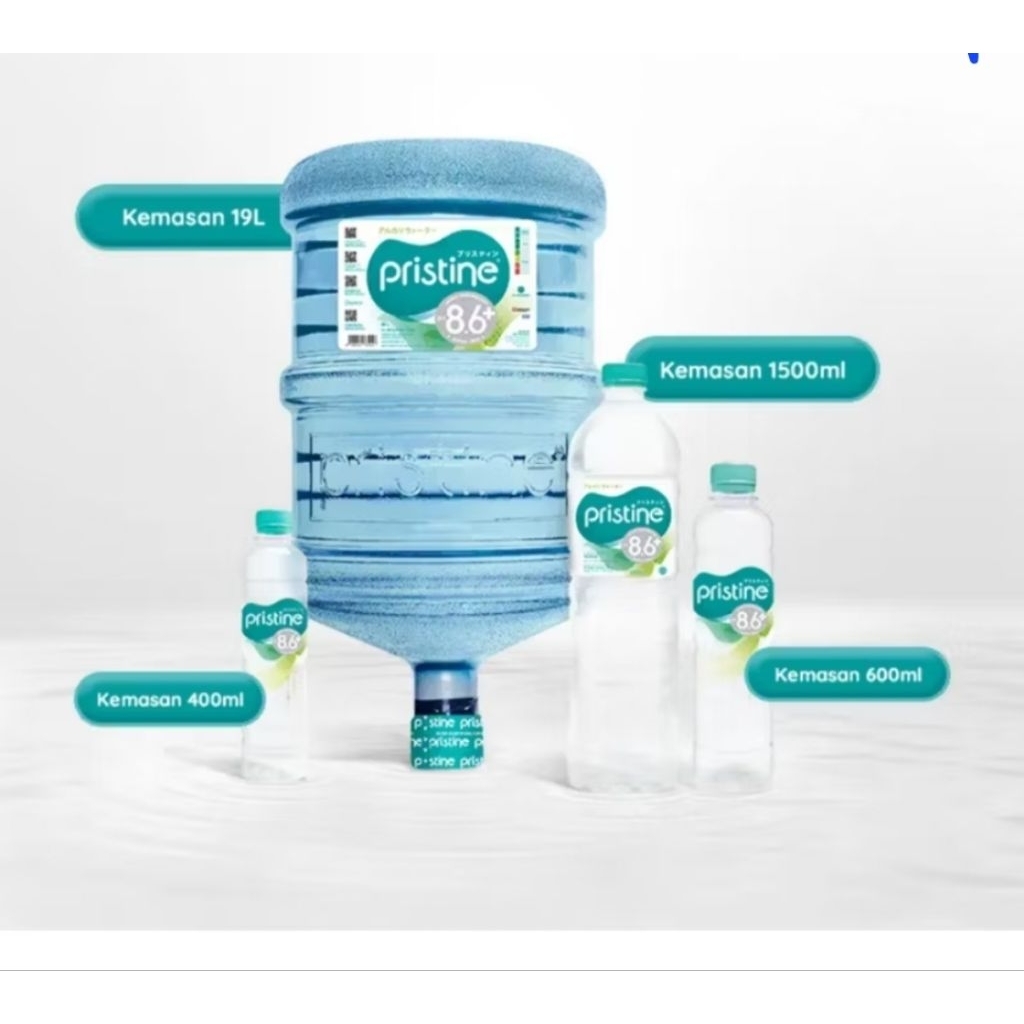 Jual PRISTINE Galon 19L (Isi + Galon) | Shopee Indonesia