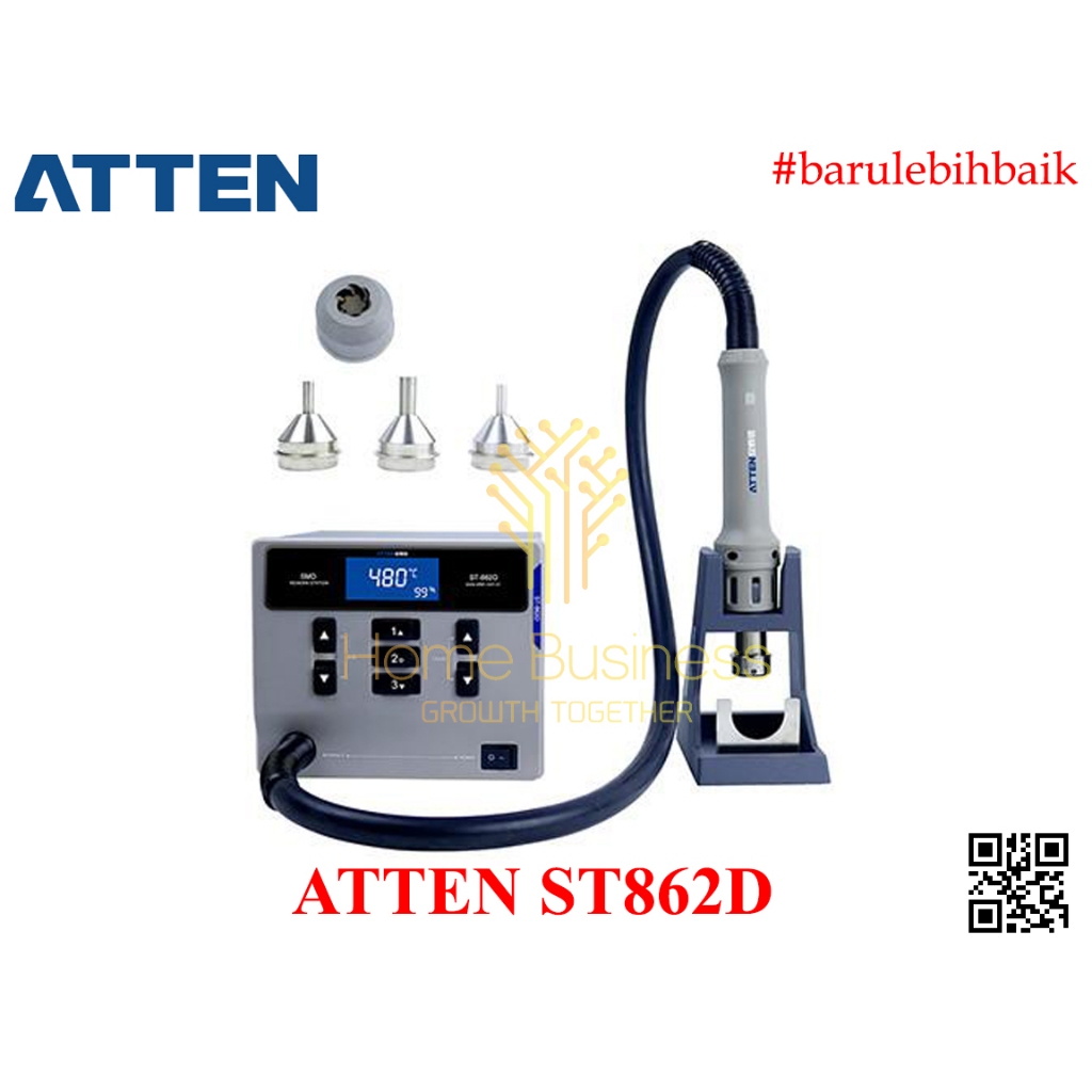Jual ATTEN ST-862D ST862D ST 862D SMD Digital Blower Hot Air Solder Uap ...