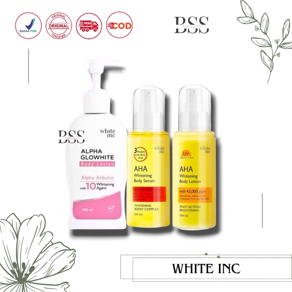 Jual WHITE INC Alpha Glow White - WHITE INC AHA Body Serum Whitening ...