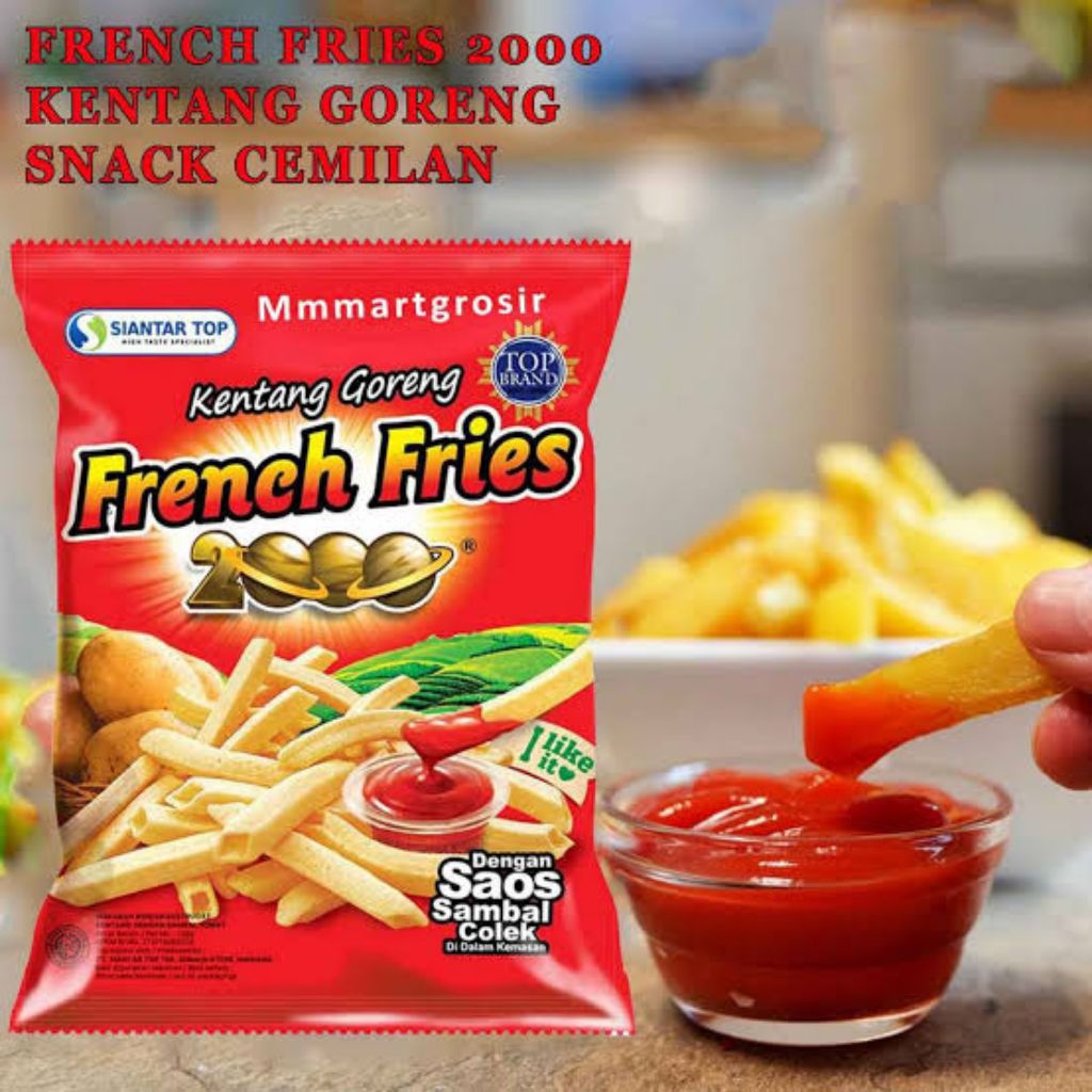 Jual SIANTAR TOP KENTANG GORENG FRENCH FRIES 2000 NETTO 23 GR X 10 PCS ...