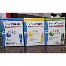 Jual BENECHECK PRIME STRIP REFILL GULA DARAH KOLESTEROL ASAM URAT PAKET ...