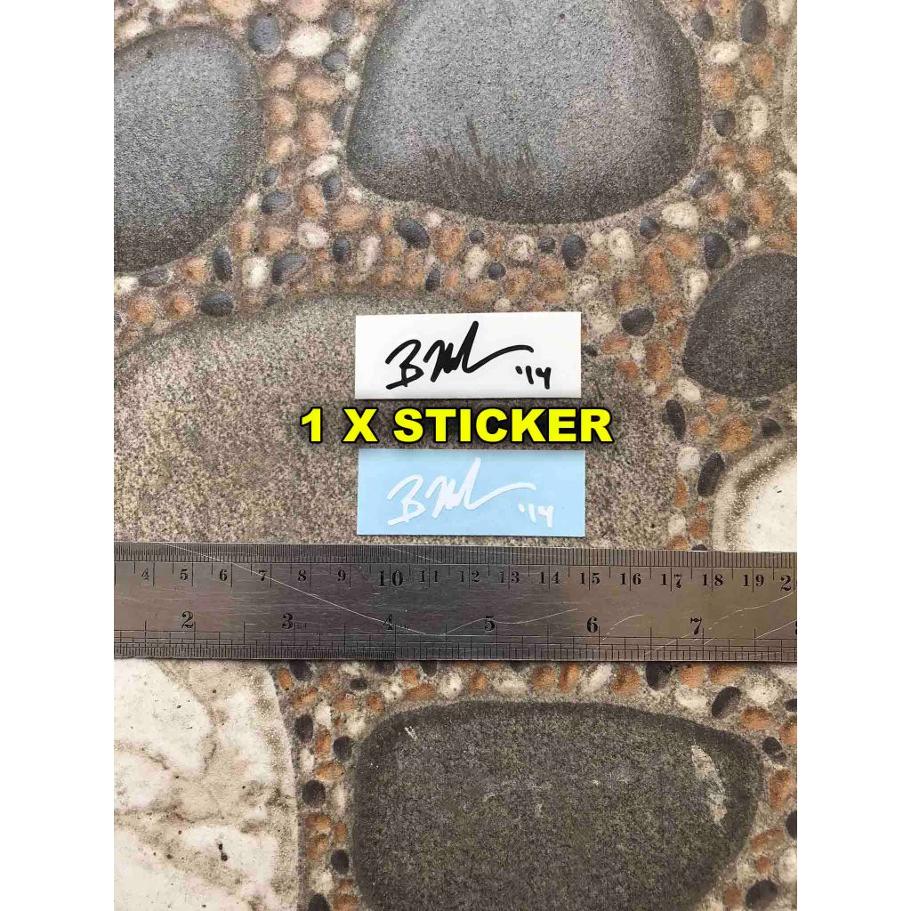 Jual Bill Nash Signed Sticker Signature Autograph Logo Headstock Sign ...