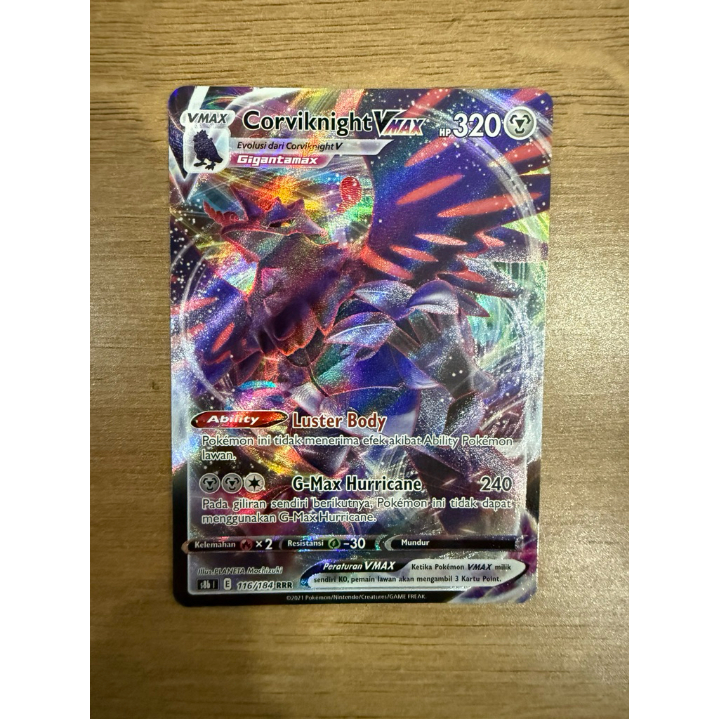 Jual Corviknight vmax RRR Pokemon TCG Indonesia | Shopee Indonesia