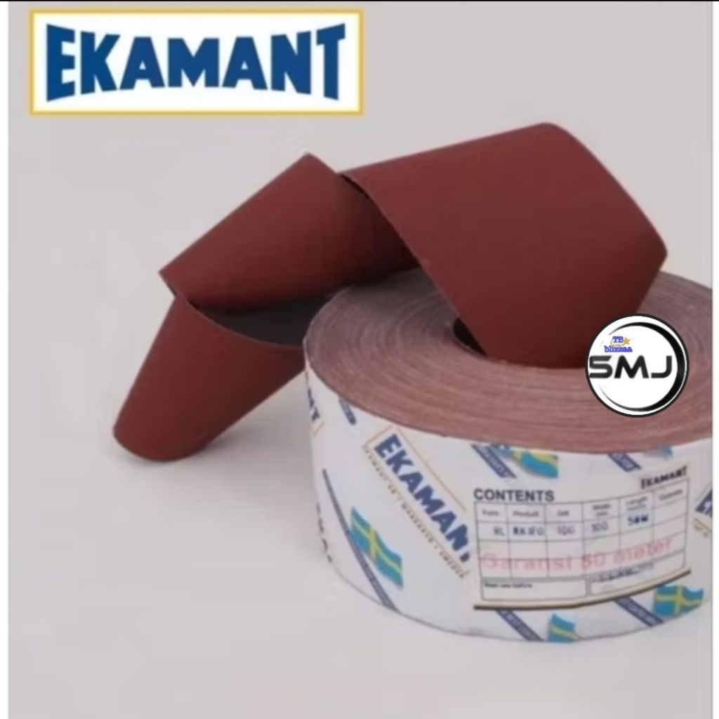 Jual Amplas Ekamant 120 Swedia Amplas Premium Ekamant 4" 10cm Meteran ...