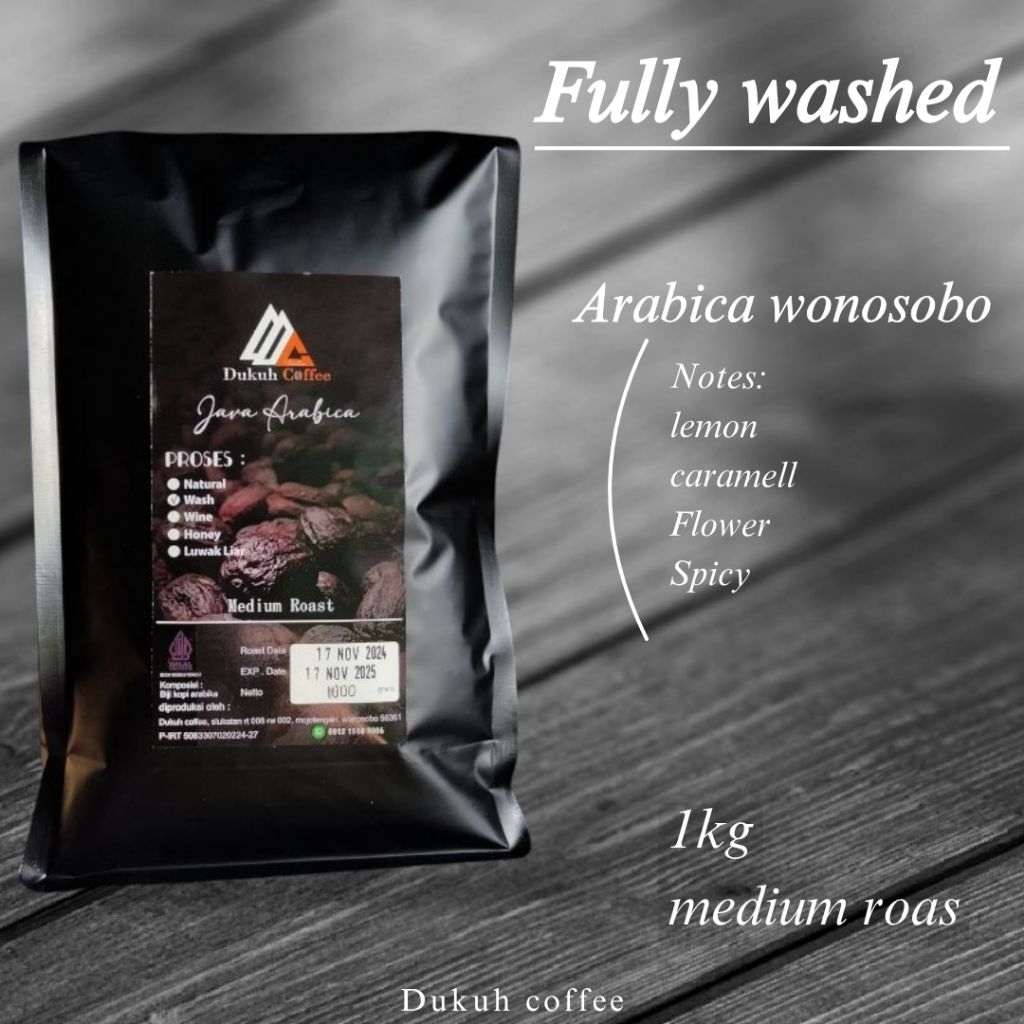 Jual Biji kopi arabika roastbeans 1kg bubuk arabica fullwash specialty ...