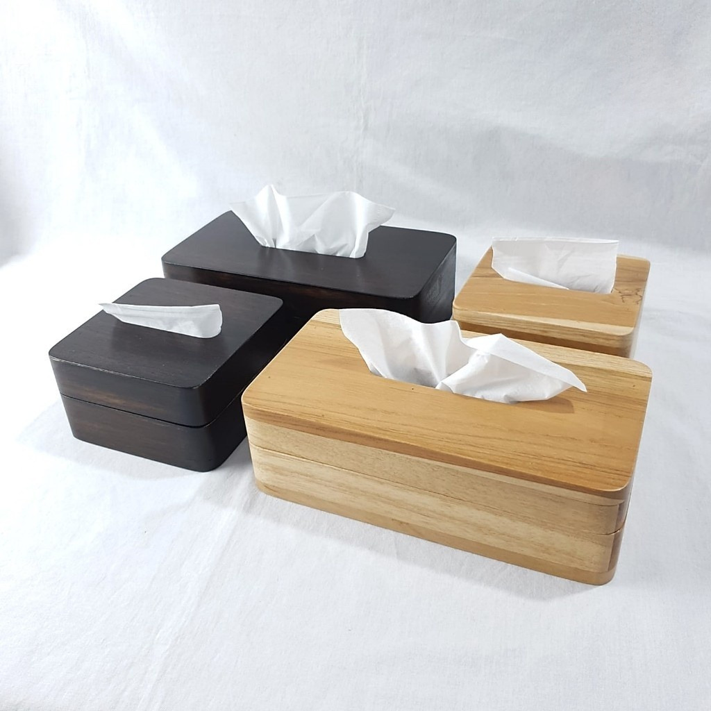 Jual WOODCRAFT Kotak Box Kayu Tempat Penyimpanan Tisu Tissu Meja ...