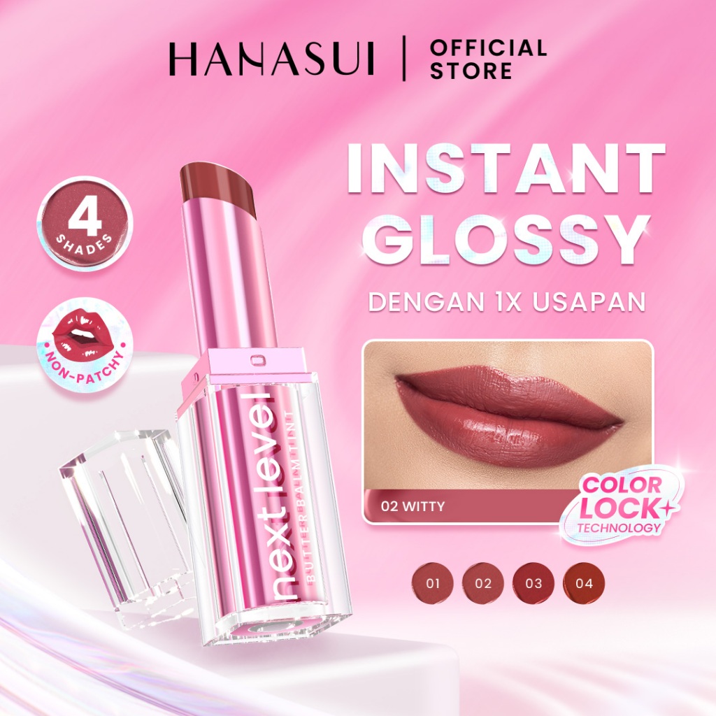 Jual Hanasui Next Level Butter Balm - Color Butter Balm Tinted Lip Balm Melembabkan ...