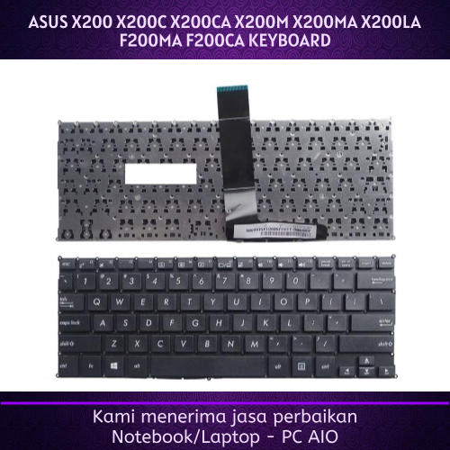 Jual ASUS X200 X200CA X200LA X200MA F200MA F200CA Keyboard Black ...