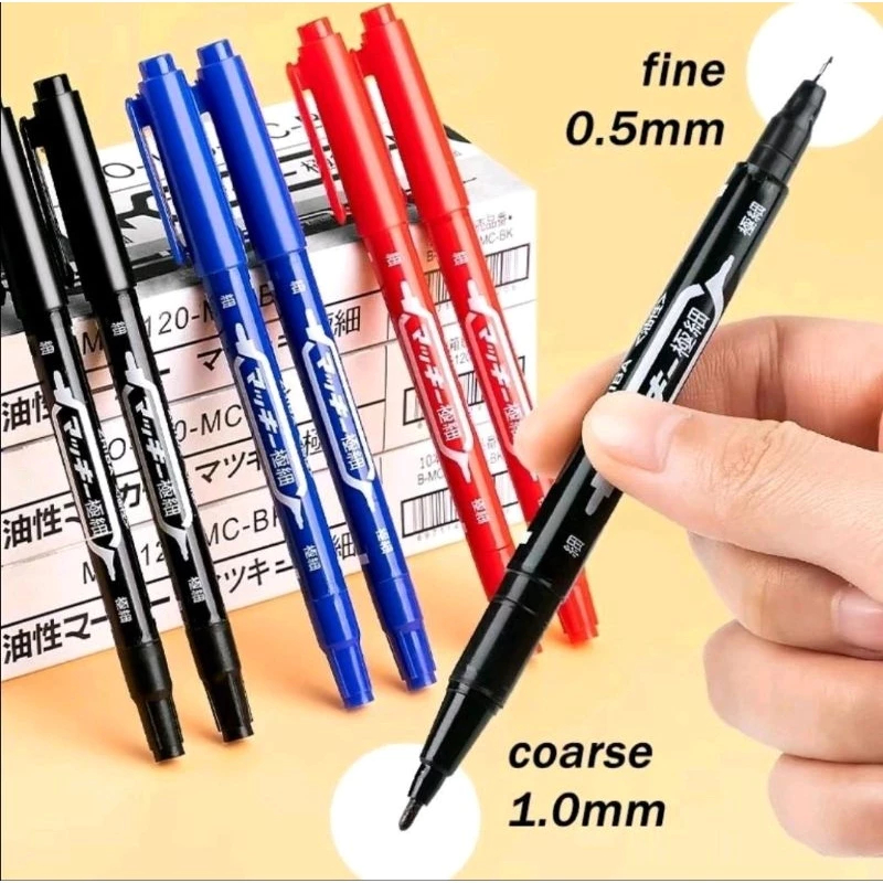 Jual Spidol Double Marker / Spidol 2 Sisi / Spidol Marker / Marker ...