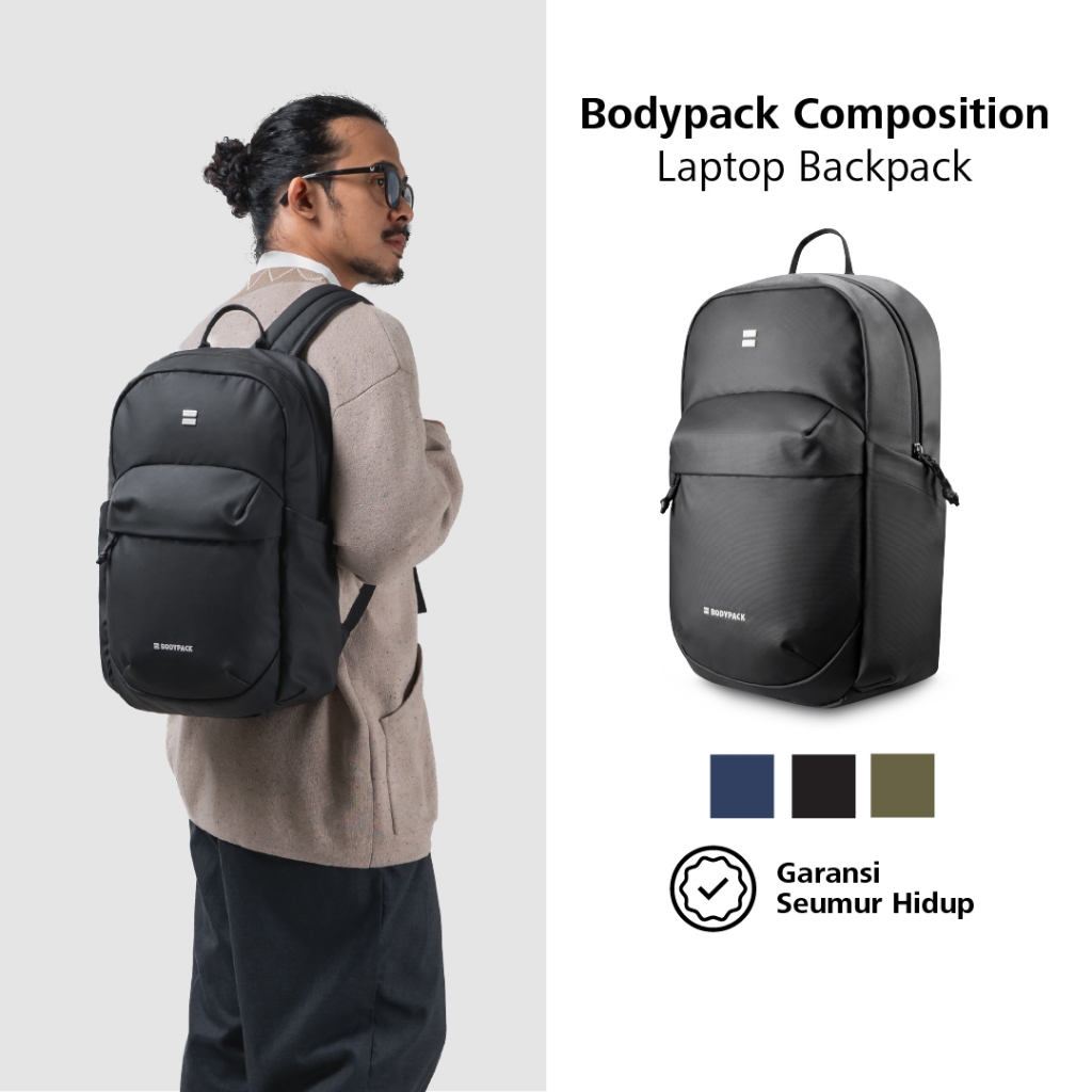 Jual Bodypack Composition Laptop Backpack 15 Inch Tas Ransel Kerja ...