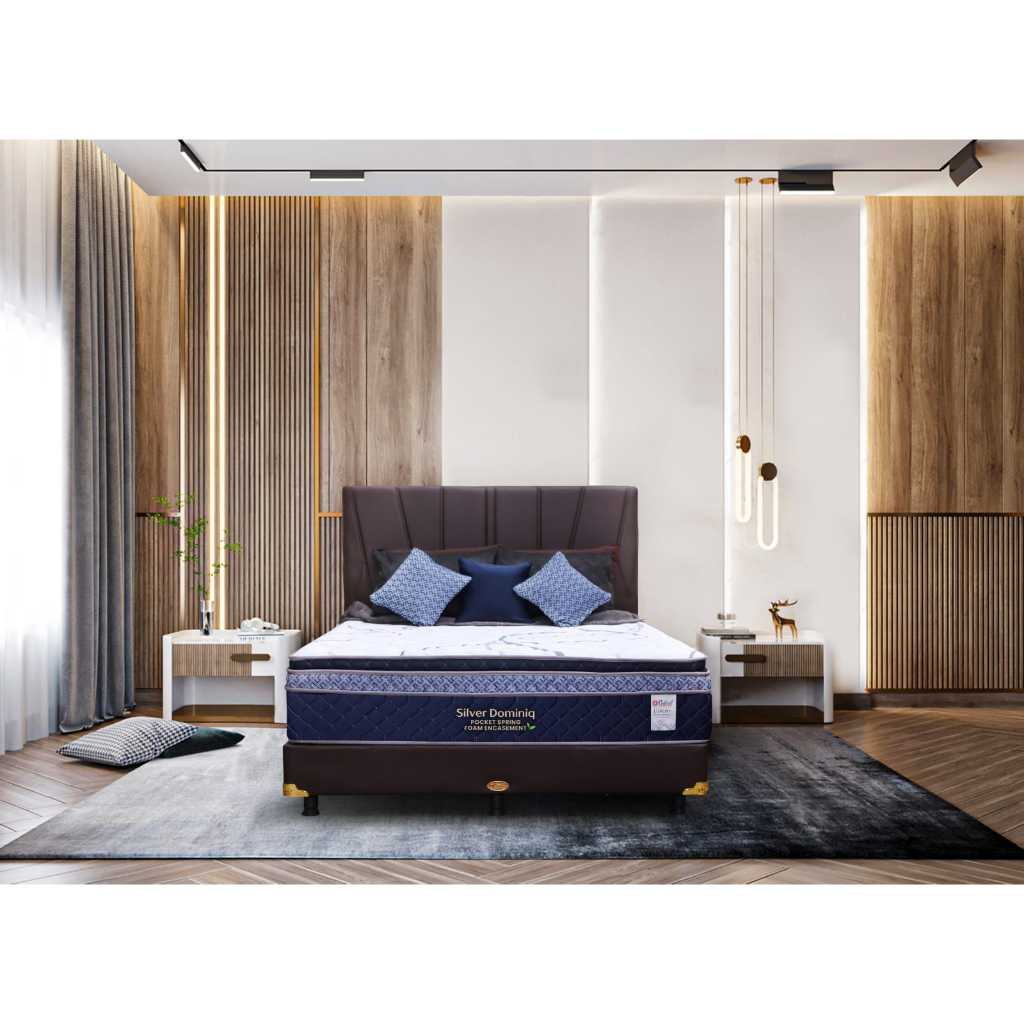 Jual CENTRAL SILVER DOMINIQ POCKET KASUR SPRING BED MATRAS ONLY / FULL ...