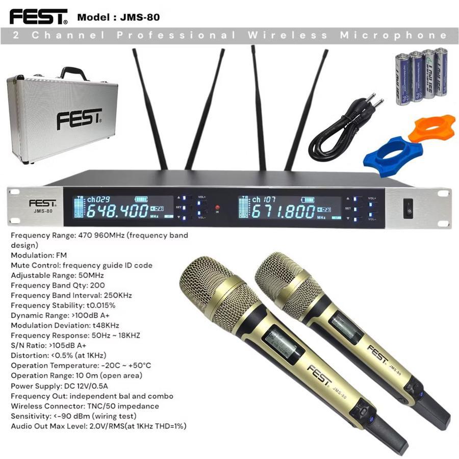 Jual Mic Wireless FEST JMS 80 Original JMS80 | Shopee Indonesia