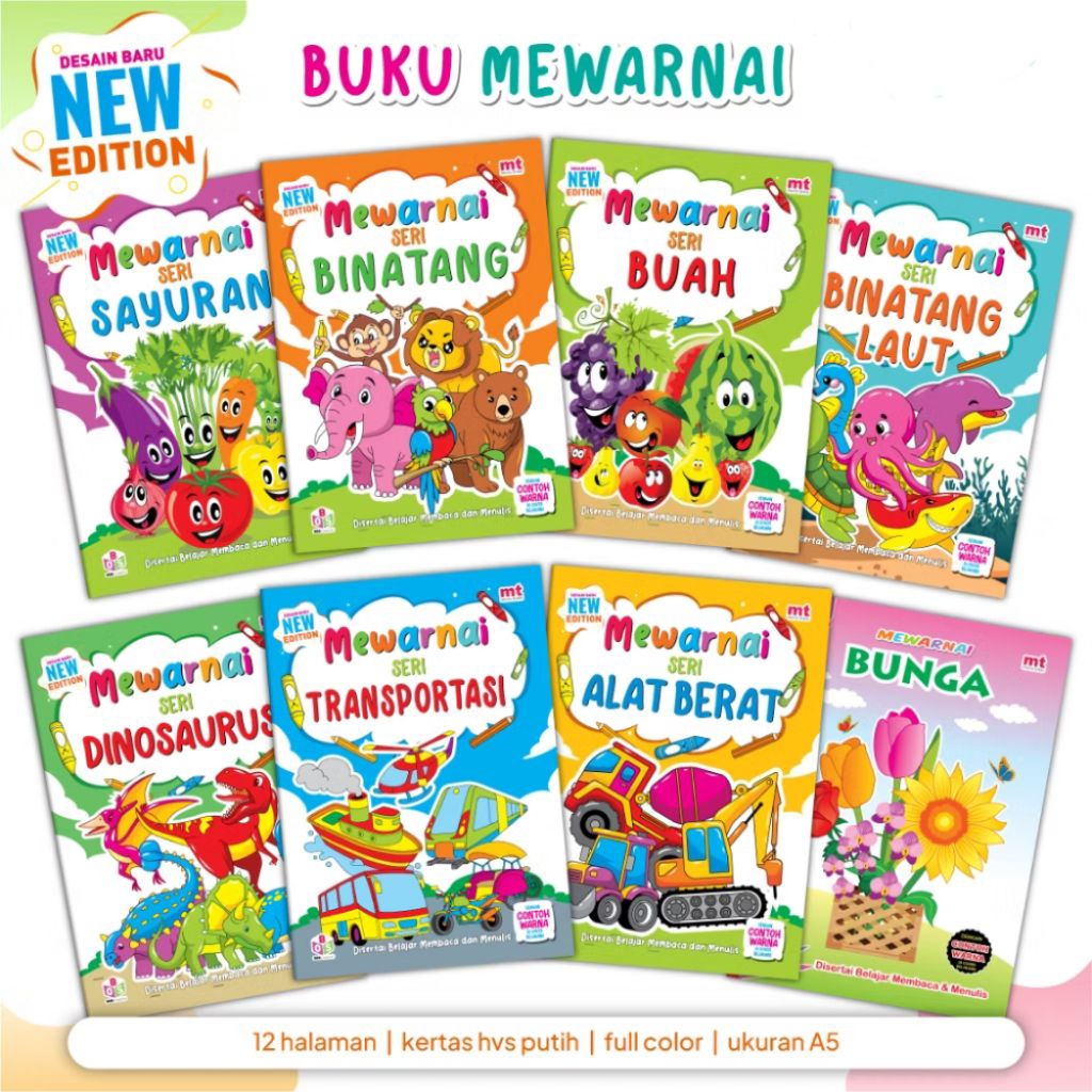 Jual Buku Mewarnai Anak Melukis Menggambar Colouring Book Art Buku ...
