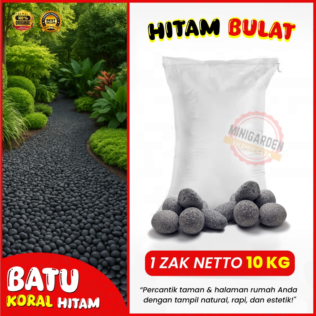 Jual BATU KORAL HITAM ZAK 10KG batu taman black lava volcano batu alor ...
