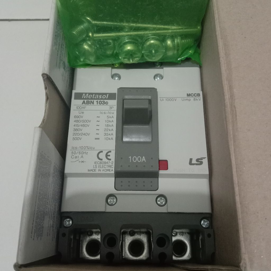 Jual Mccb/Breaker LS ABN 103c 3P 100A Original | Shopee Indonesia