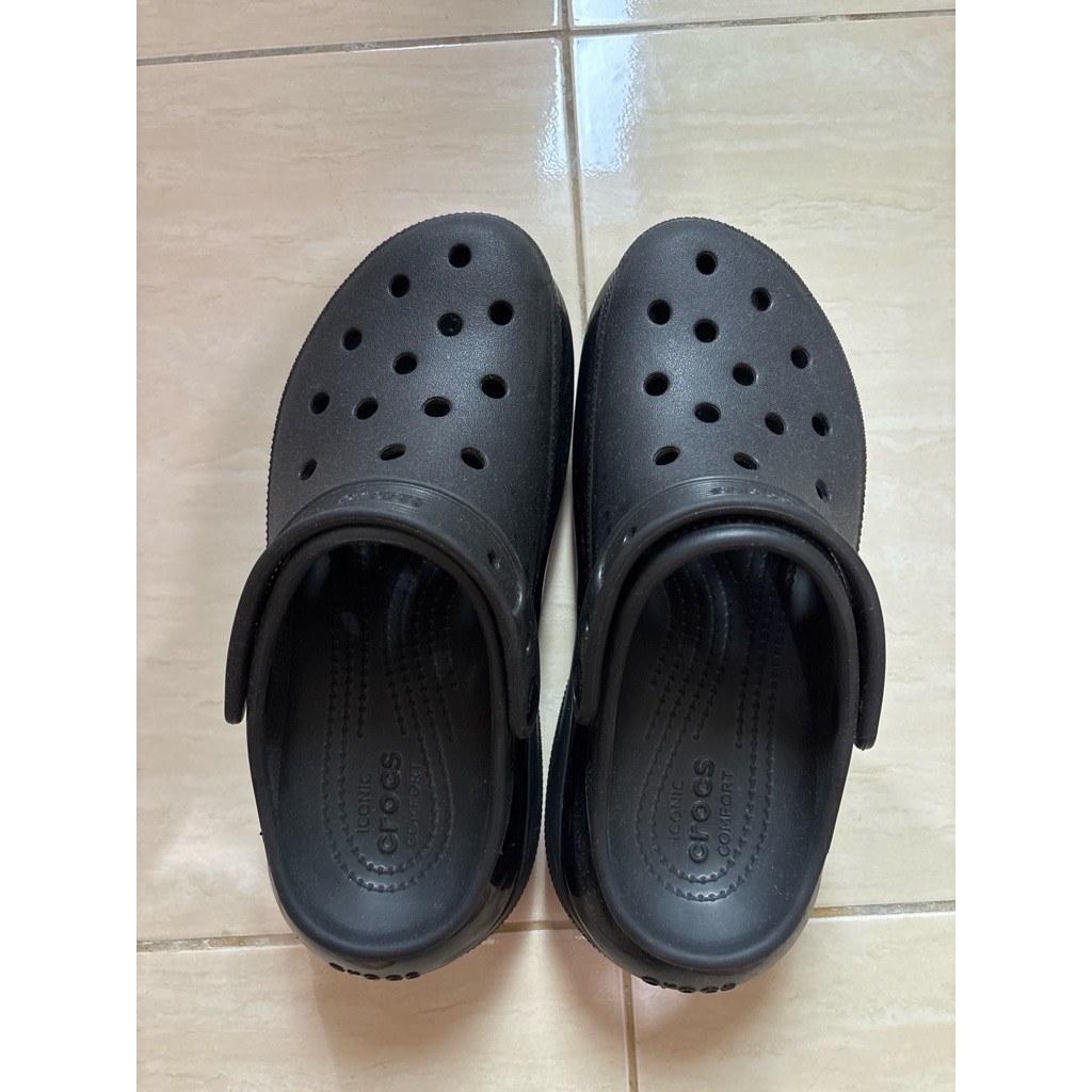 Jual preloved sendal crocs mega clog | Shopee Indonesia