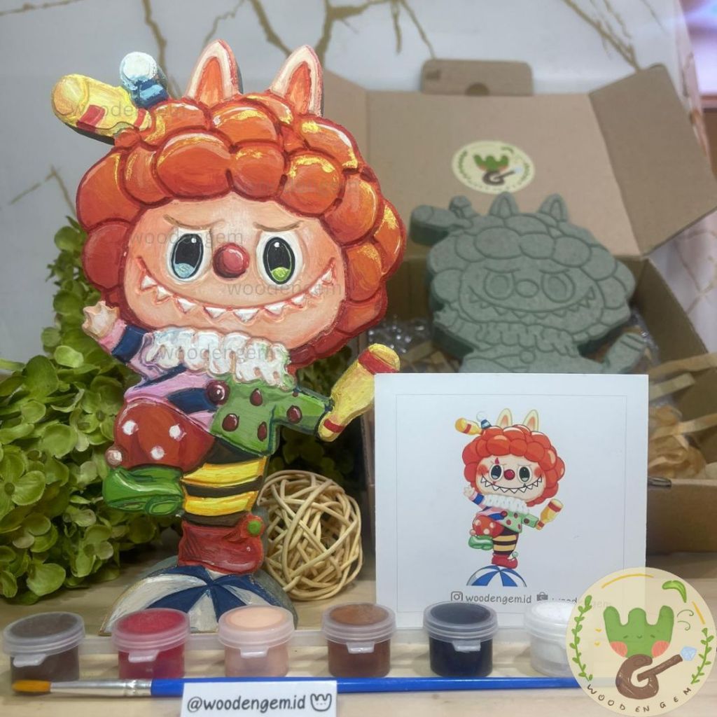 Jual DIY Wood Character Painting Kit Mewarnai Melukis Hampers Souvenir ...