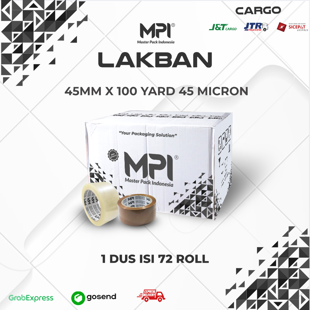Jual CARGO 1 DUS [ 72 ROLL ] LAKBAN 2" X 100 YARD 45 MICRON - BENING ...