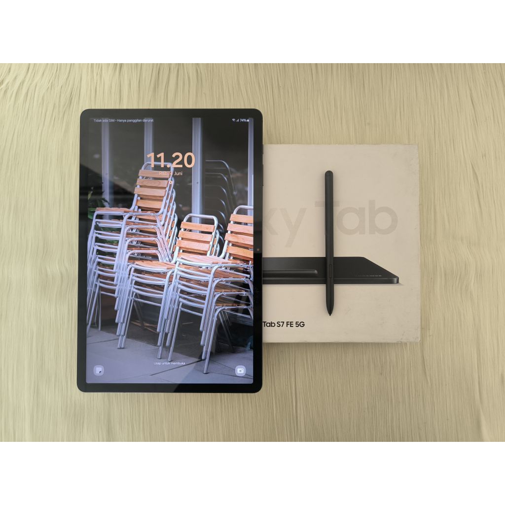 Jual Samsung Galaxy Tab S7 FE 5G 6/128 T736 - Fullset, Ex Garansi Resmi ...