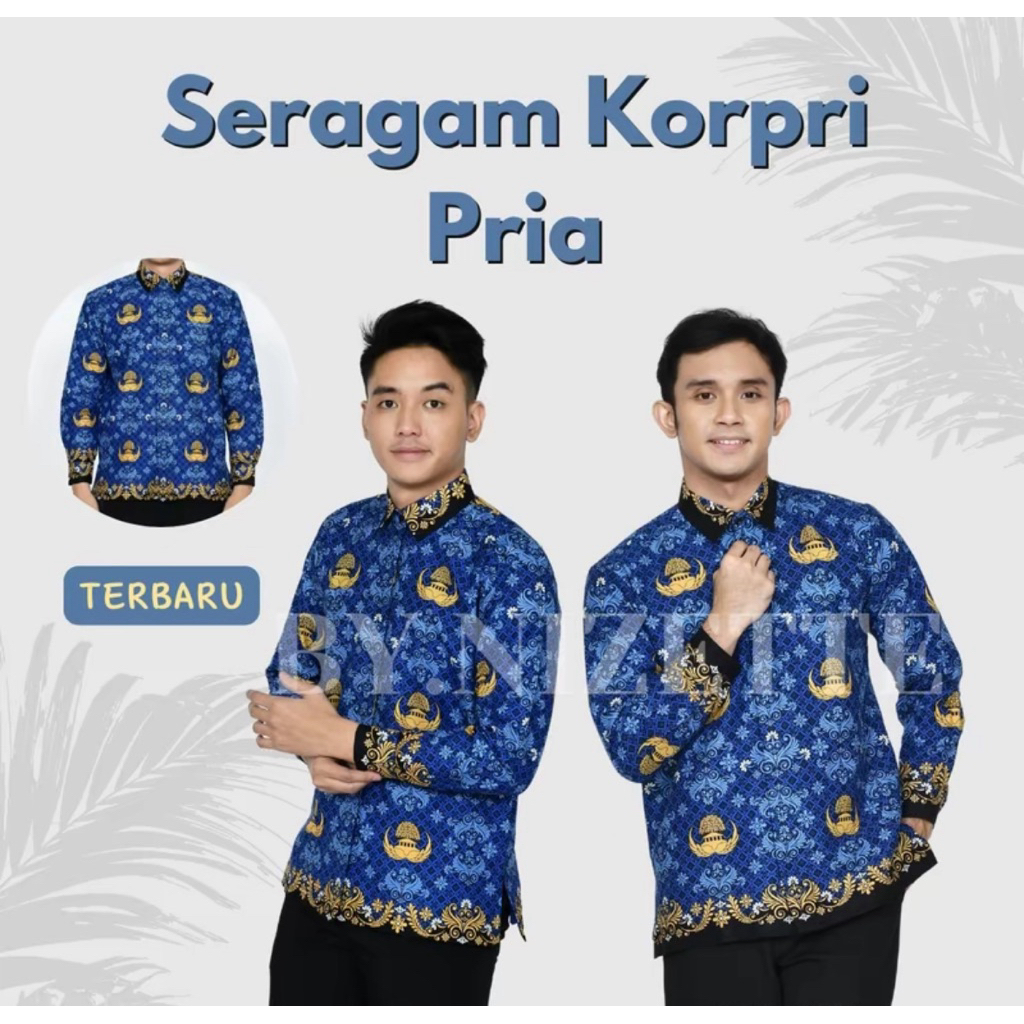 Jual SERAGAM BATIK KORPRI TERBARU 2022//KORPRI TERBARU 2022 pria/wanita | Shopee Indonesia