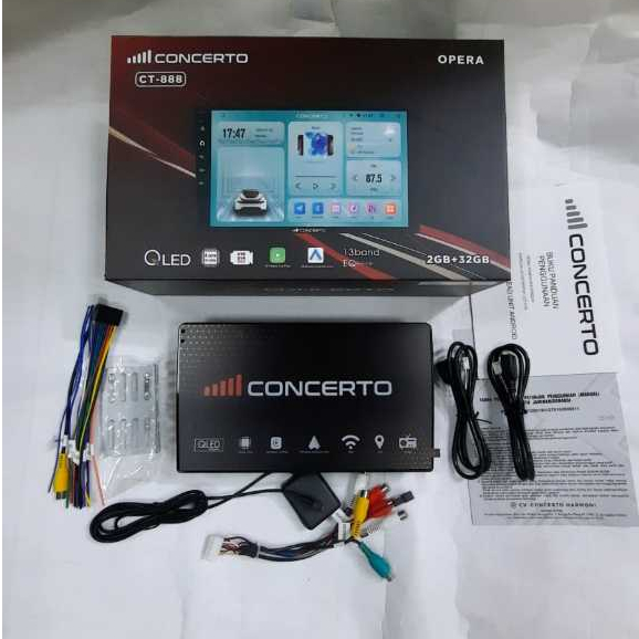 Jual head unit android 9 inch CONCERTO RAM 2/32GB | Shopee Indonesia