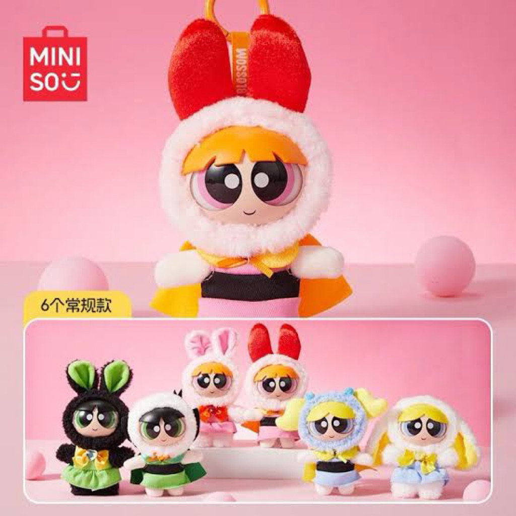 Jual MINISO POWERPUFF GIRLS TRANSFORMATION GIRL PENDANT SURPRISE BLIND ...