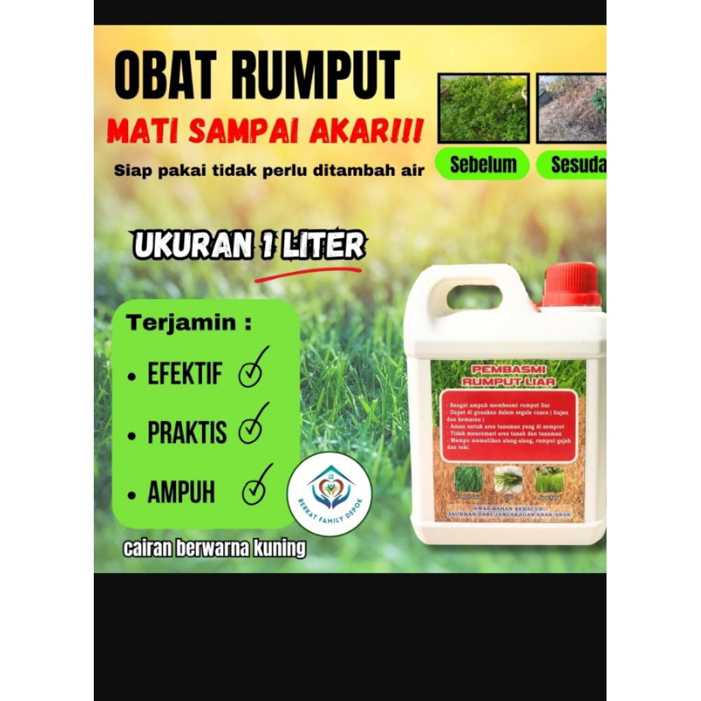 Jual CAIRAN PEMBASMI RUMPUT LIAR.(CAIRAN KUNING) OBAT MEMATIKAN RUMPUT ...