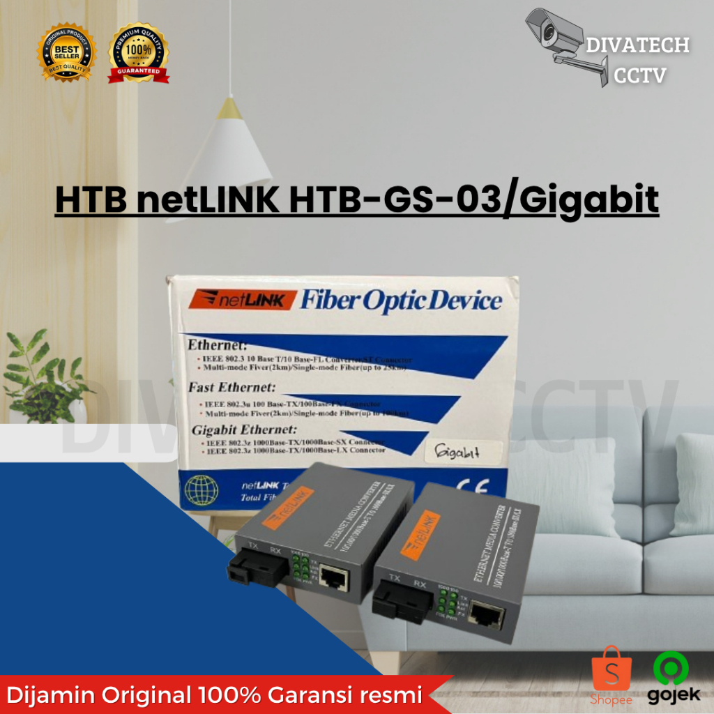 Jual HTB netLINK HTB-GS-03/Gigabit Media Converter RJ45 FO | Shopee ...