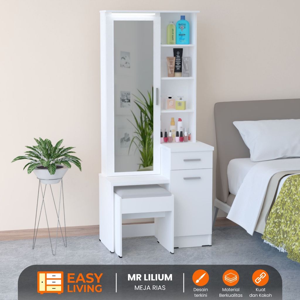 Jual EASY LIVING - MEJA RIAS SERIES Lilium Meja Rias Minimalis Estetik ...