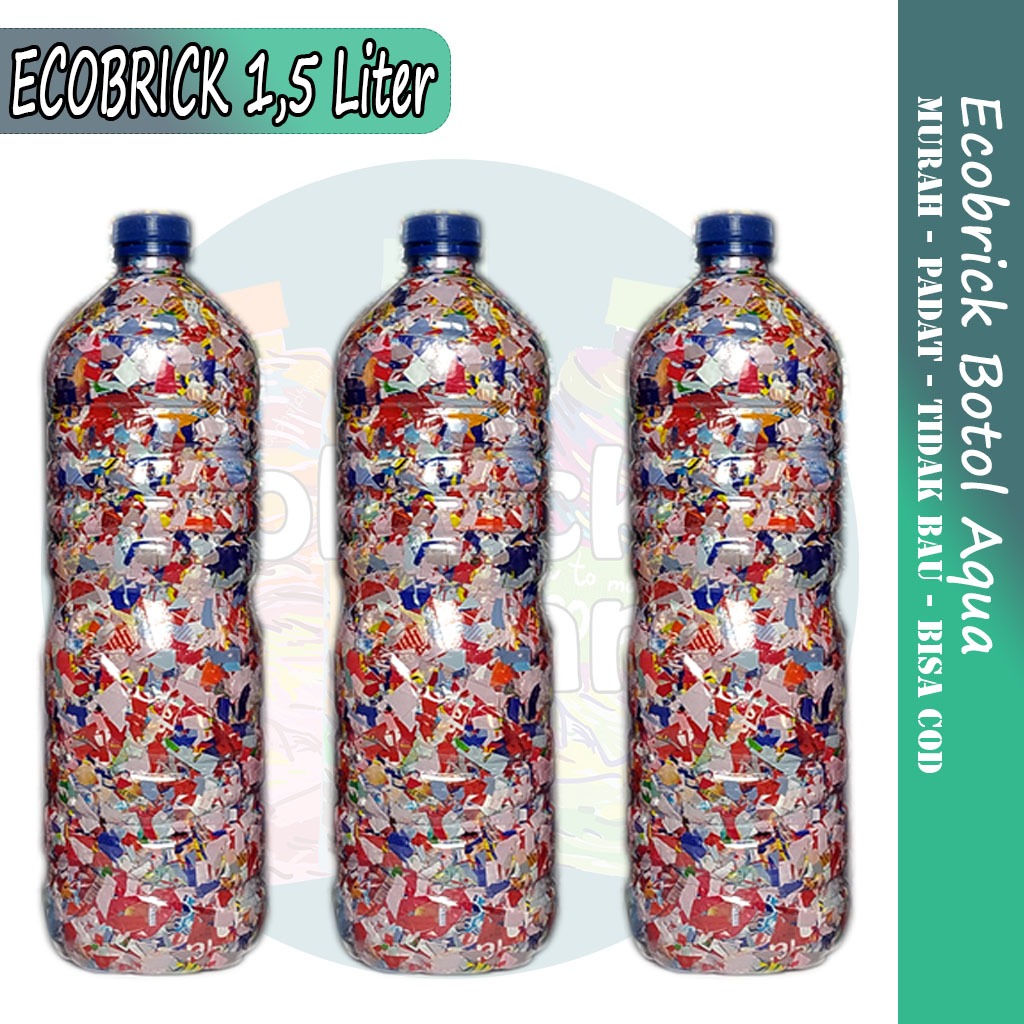 Jual Ecobrick Botol Aqua Ekobrik Ecobrik Ekobrick 1500 ml 1.5 liter ...
