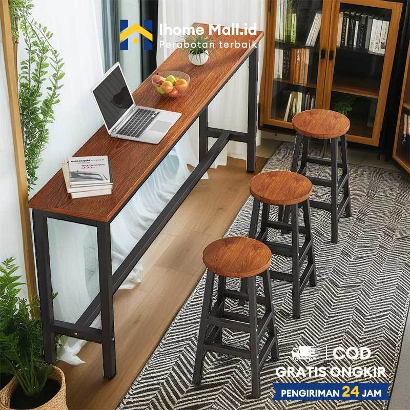 Jual Meja Bar 180CM Meja Cafe Besi Meja Kopi Teras Meja Makan Minimalis ...