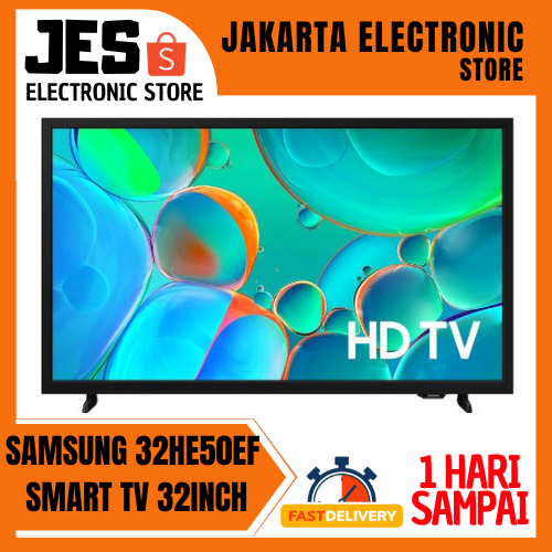 Jual TV SAMSUNG 32HE50EF 32 INCH RESOLUSI HD PURCOLOR HDR SMART TV 2025 ...