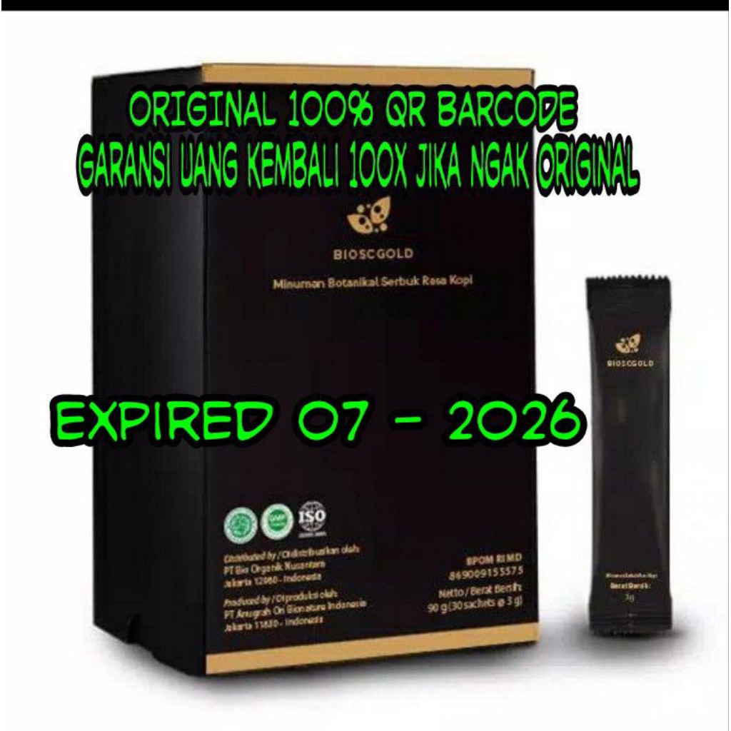 Jual bio gold biogold stemcell gold jaminan original 100% QR Barcode | Shopee Indonesia