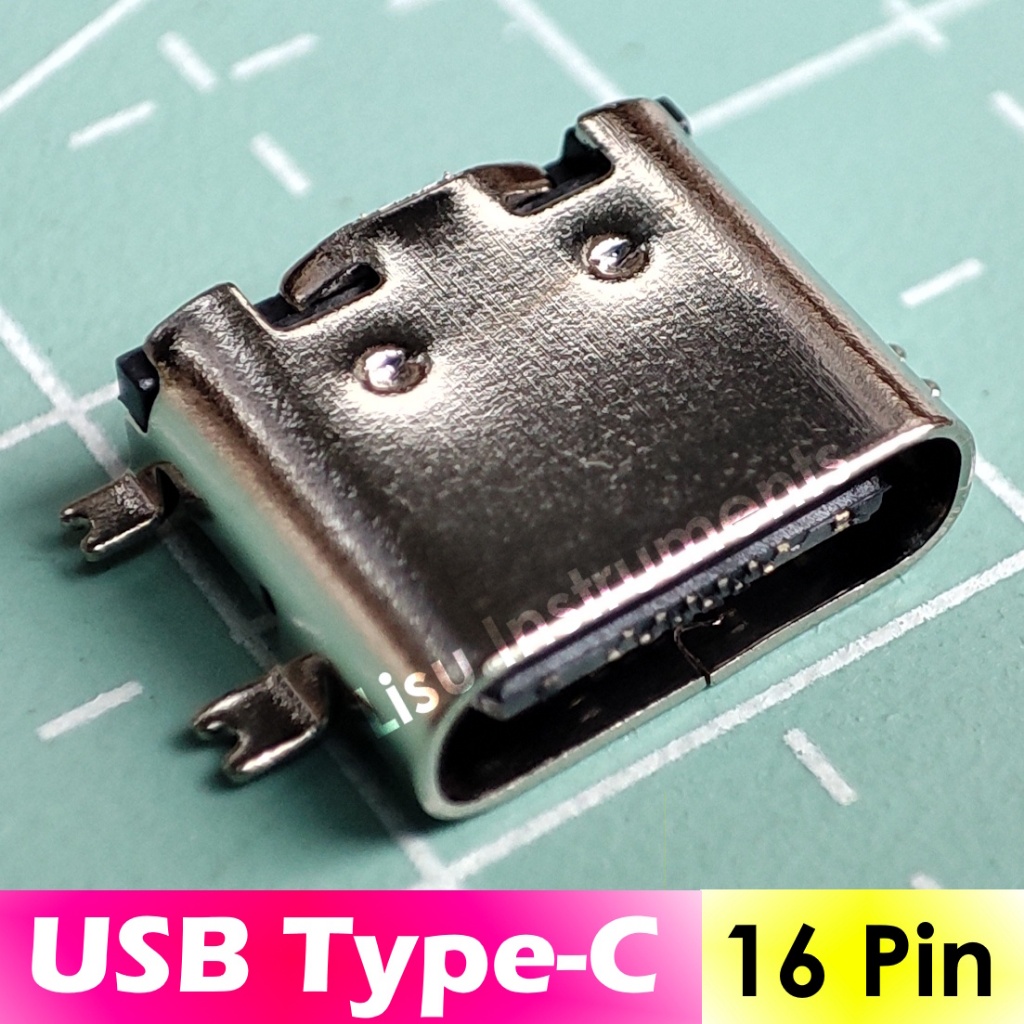Jual Female 16P Type-C SMD USB Connector Socket USB-C USB-TYPE-C-020 16 Pin | Shopee Indonesia