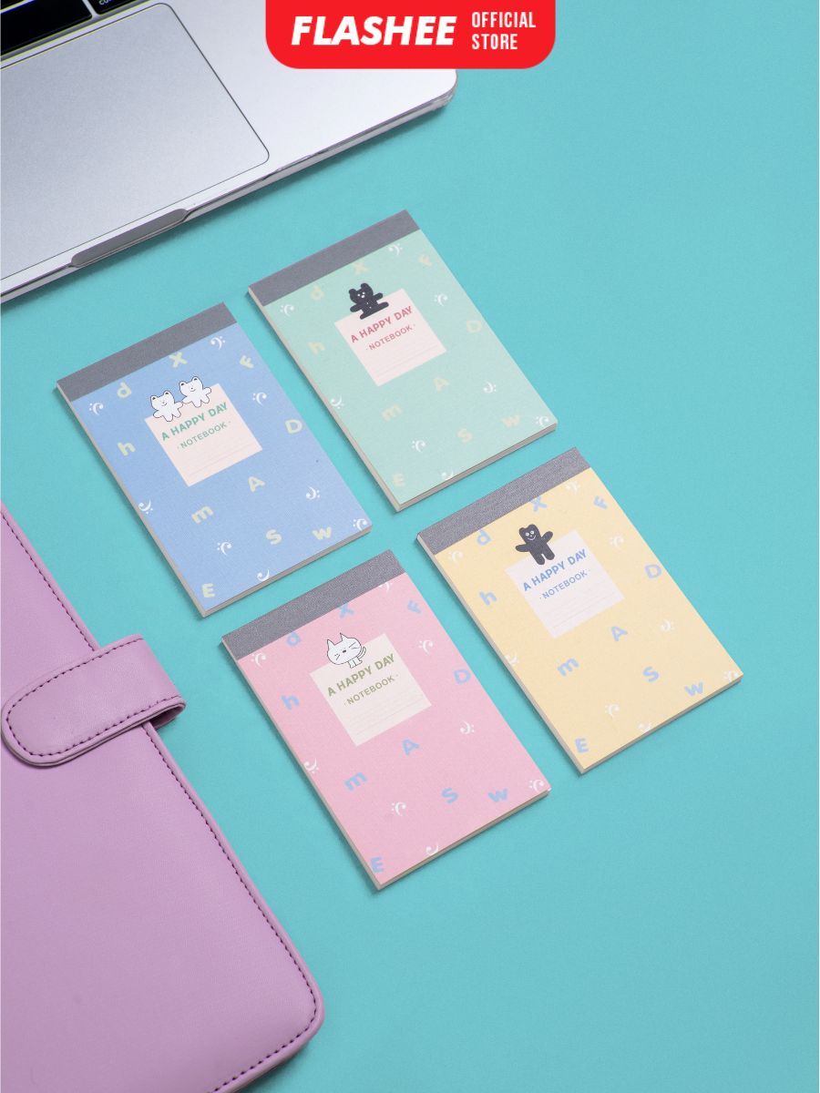 Jual Flashee Notebook A7 Buku Catatan Kecil Notebook Flip Top Buku Memo ...
