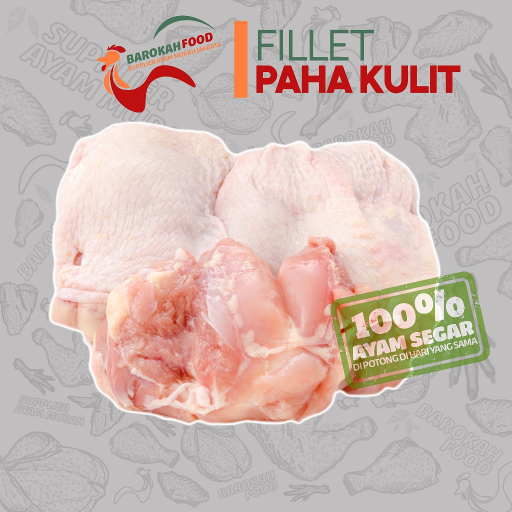Jual DAGING FILLET PAHA AYAM DENGAN KULIT FRESH /1Kg | Shopee Indonesia