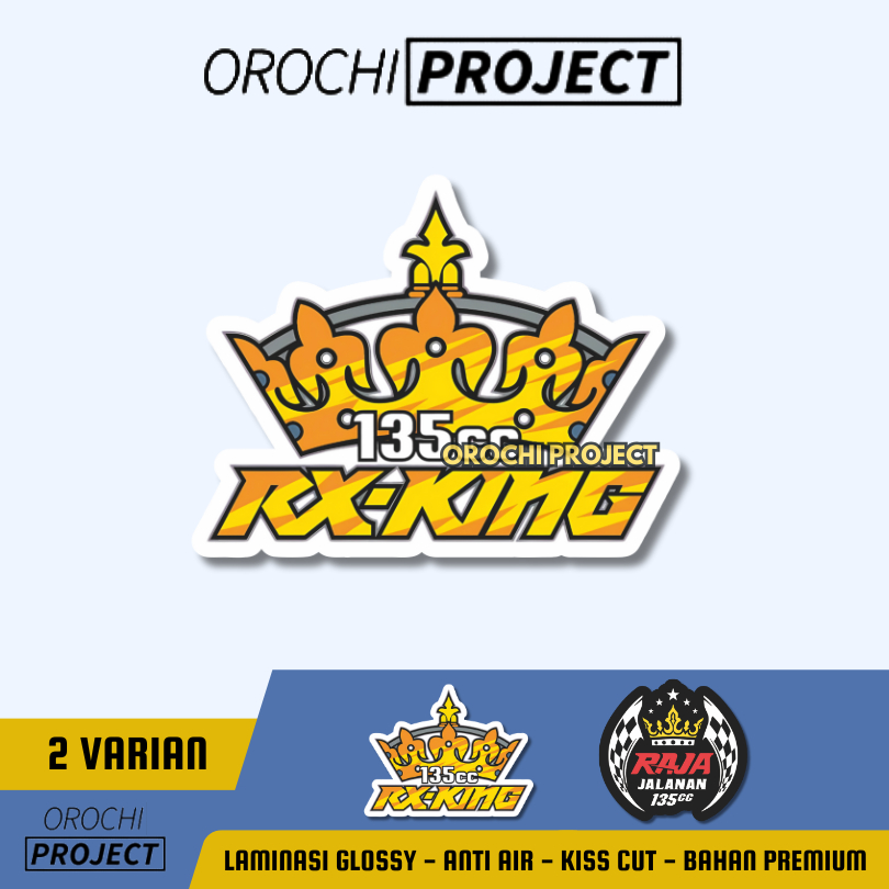 Jual Sticker Stiker Logo Komunitas RX KING RAJA JALANAN 135cc Vinyl ...