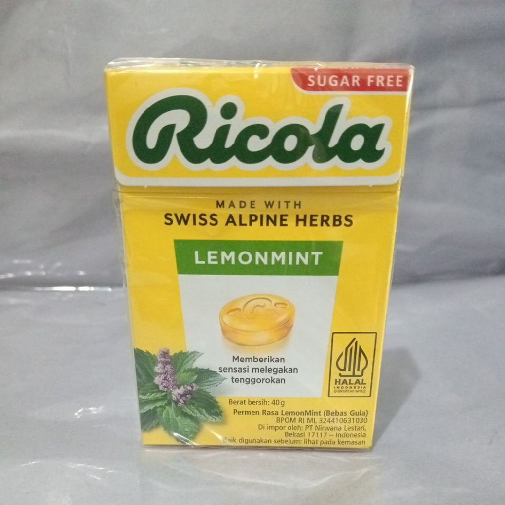 Jual Ricola Permen Rasa Lemon Mint Sugar Free 40g | Shopee Indonesia
