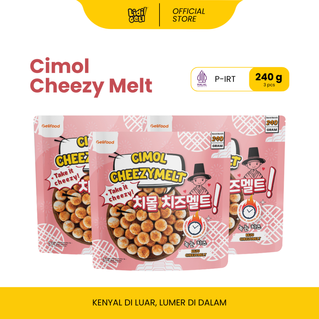 Jual Geli Food - Paket Kombo 3 Pack Series Cimol Keju Cheesy Melt (Keju ...