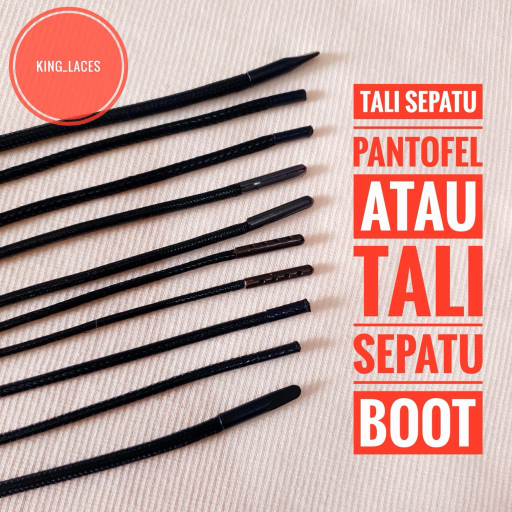 Jual Tali sepatu kulit dijual per pasang panjang80cm-200cm | Shopee ...