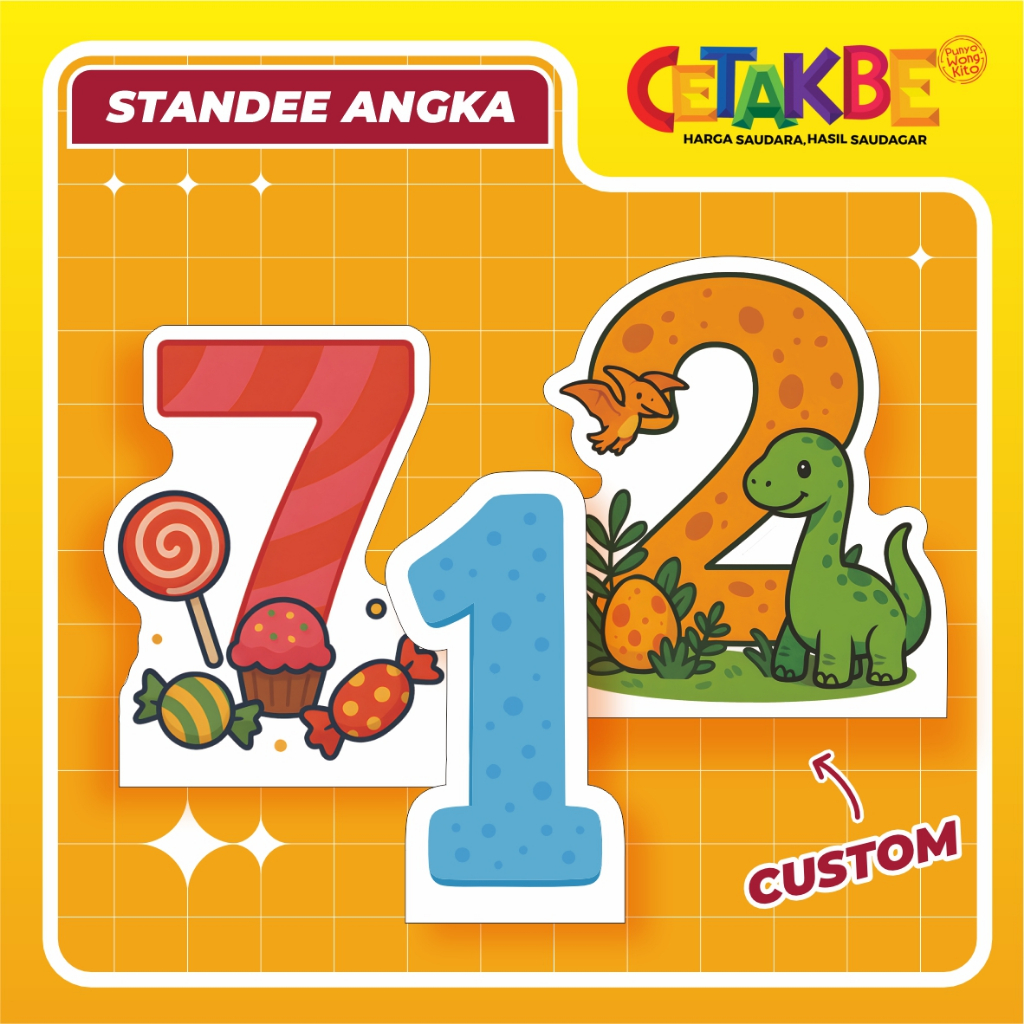 Jual DEKORASI ULANG TAHUN / STANDEE ANGKA / STANDE ULTAH ANGKA / ULTAH ...