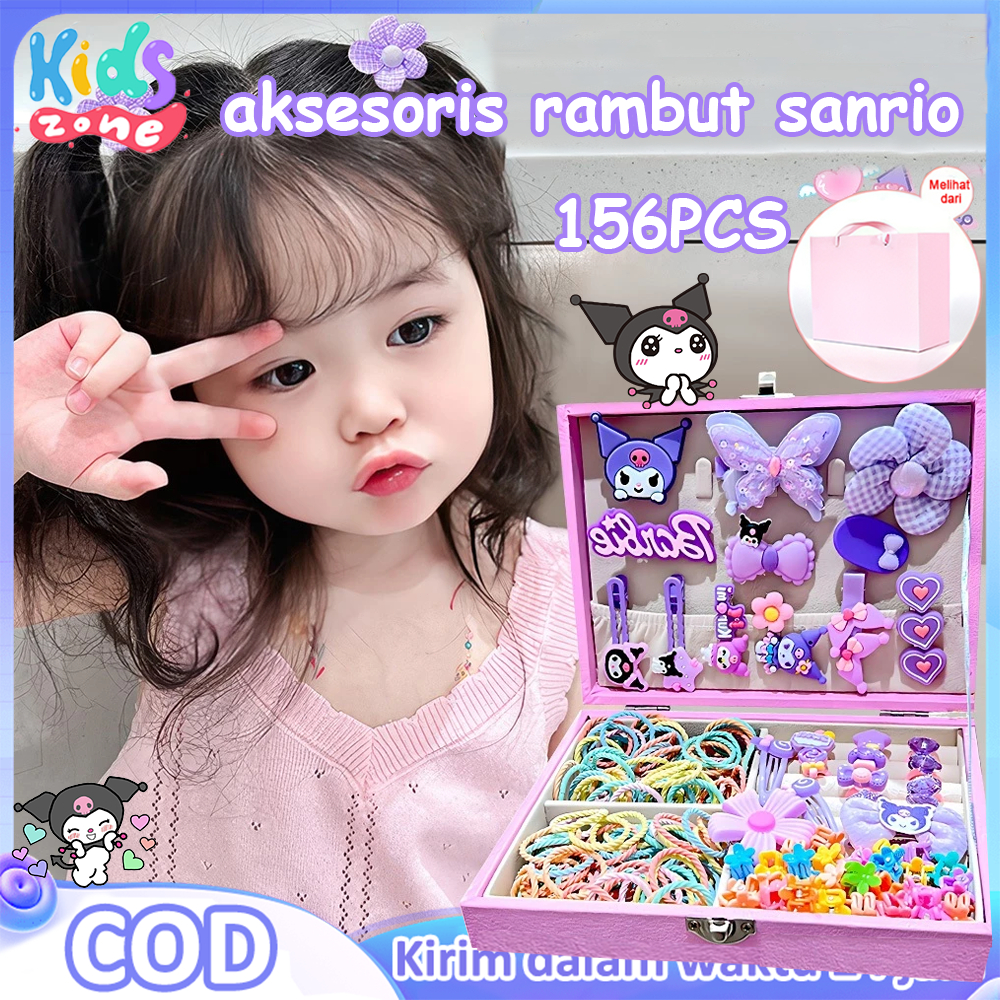 Jual Sanrio Ikat Rambut Set Jepit Rambut Anak Kado Anak Perempuan Set ...
