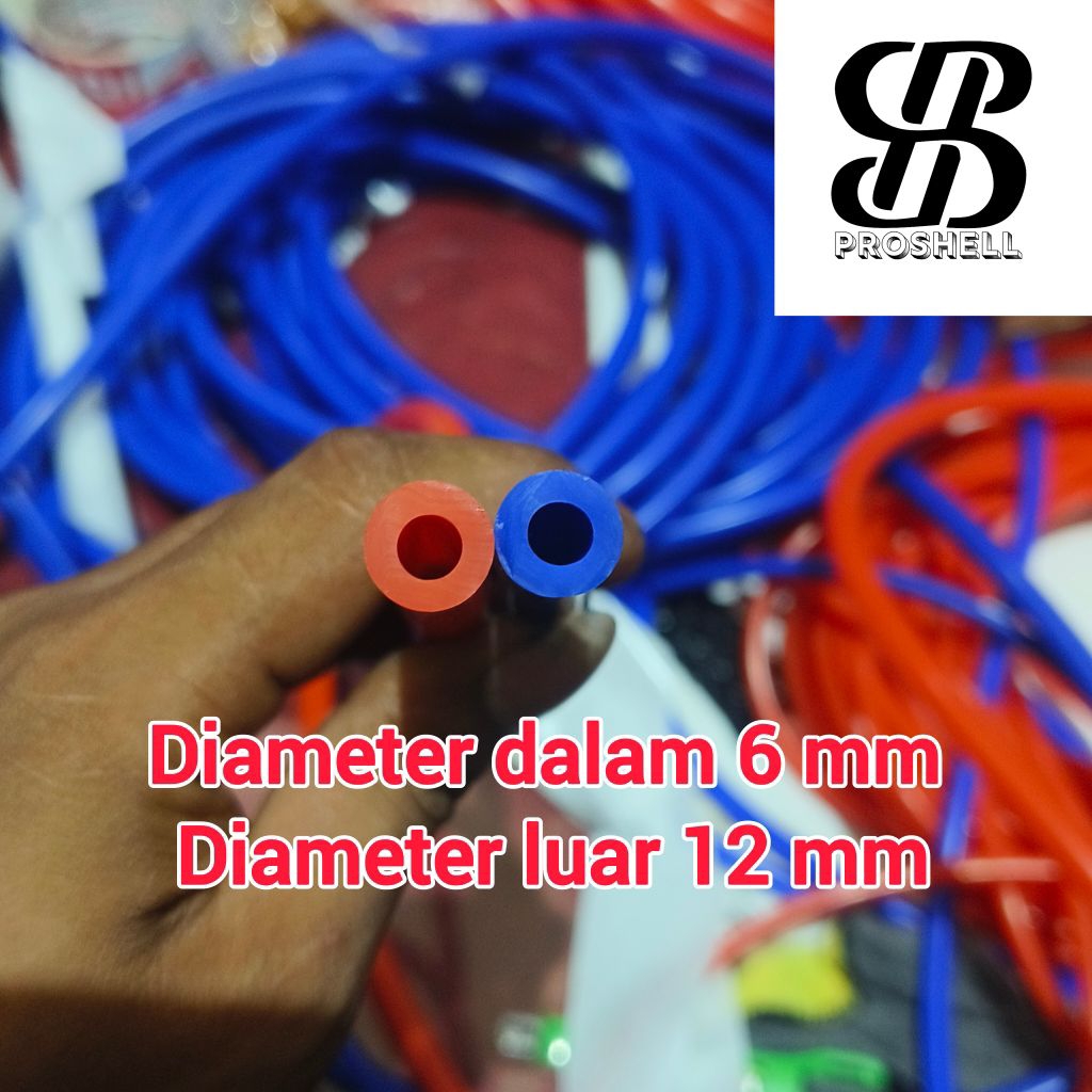 Jual selang samco 6mm x 12mm 1 meter selang hawa vacum hose | Shopee ...