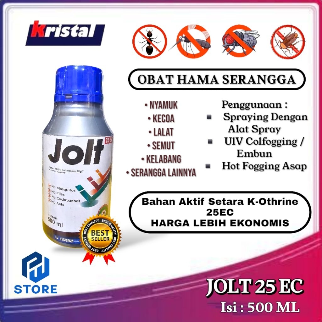 Jual Obat Fogging Spray Jolt 25 EC Ampuh Bunuh Hama nyamuk kecoa lalat ...